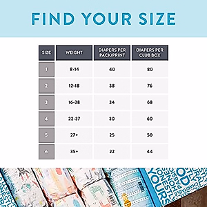 The Honest Company Clean Conscious Diapers | Plant-Based, Sustainable | Wild Thang + Rose Blossom | Club Box, Size 4 (22-37 lbs), 30 Count(Pack of 2)