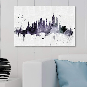Wynwood Studio Cities and Skylines Wall Art Canvas Prints 'NY Skyline'