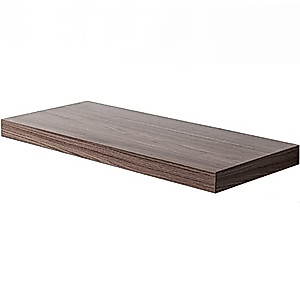 JPND Floating Shelf, Set of 1 Wall Shelves,30 in W x 12.75 in D x 2 in H Wooden Floating Wall Shelf with Invisible Brackets for Living Room/Bedroom/Bathroom/Kitchen Storage and Decor, Walnut