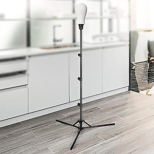 MEIBR Foldable Wig Stand Tripod, Mannequin Head Stand Frosted Material, Adjustable Tripod for Mannequin Head Holder for Cosmetology Hairdressing Training