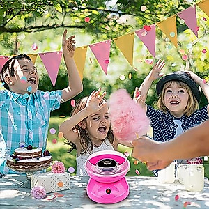 INGKE Candy Floss Maker, Cotton Candy Machine for Kids Cotton Candy Machine Electric DIY Cotton Candy Floss Sugar Machine for Children's & Kids Birthday Party