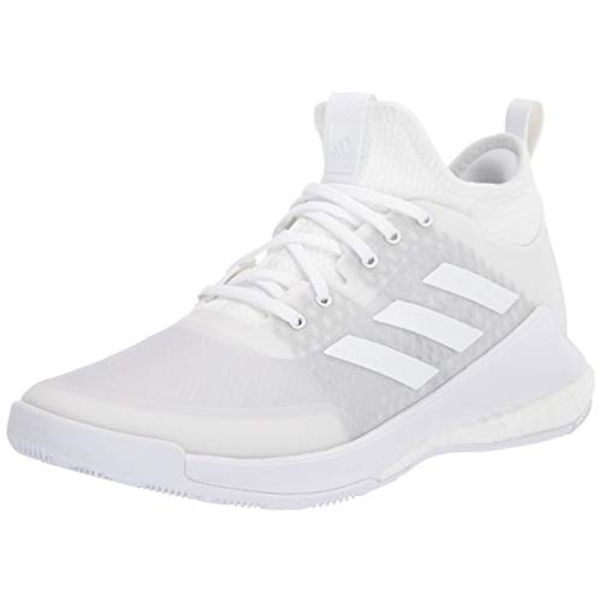 adidas Women's Crazyflight Mid Cross Trainer, White, 13 M US Big Kid