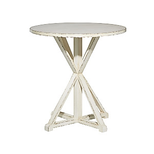 Deco 79 Wood Side End Accent Table End Table, Side Table 29" x 29" x 31", White