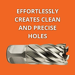 Jancy Slugger by Fein - HSS Nova Annular Hole Cutter with Centering Pin - 3/4" Straight Shank, 1" Depth, 9/16" Diameter - 63134143041