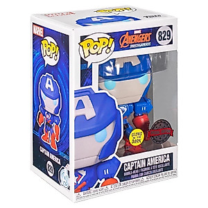 Funko Pop Marvel Avengers Mech Strike #829 - Captain America Glow in The Dark - Exclusive Special Edition Marvel Pop!