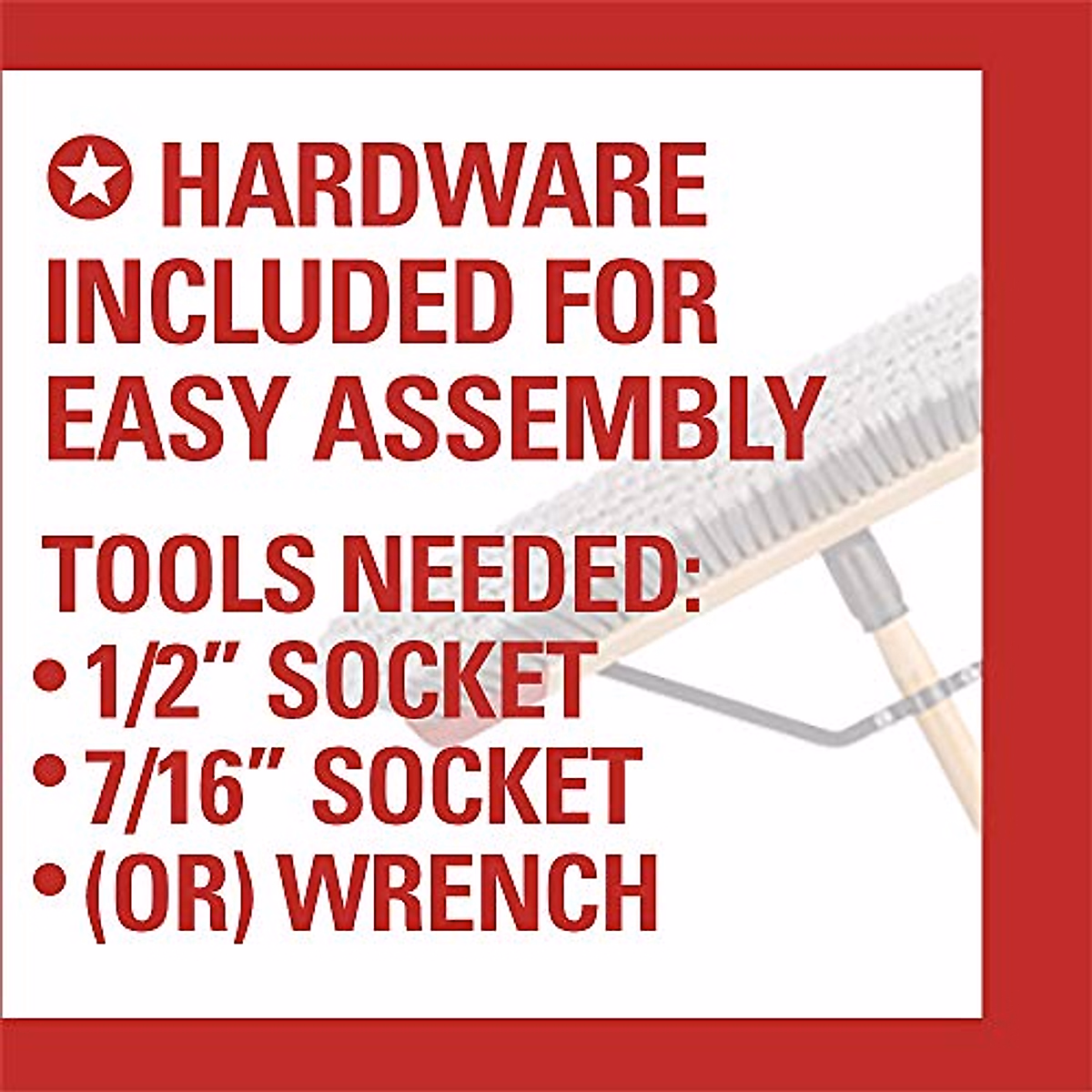 Harper 2224P1 Premium Indoor Smooth-Surface Hardwood 24 in. Push Broom, Brown