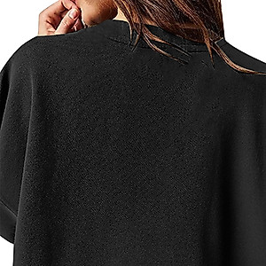 Womens Oversized Sweatshirt Dress Casual Long Sleeve Crewneck Pullover Tops Loose Short Flowy Pleated Mini Dress Prime of The Day Today only Cute Fall Outfits for Women