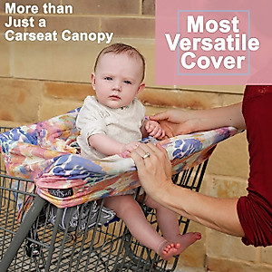 Car Seat Cover for Babies, Nursing Cover, Carseat Canopy - Fleur
