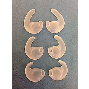 Set SML Left Right EarGels Compatible with Jawbone ERA Black Streak HD Wireless Headset Black Streak Left and Right S M L Ear Gels Bud Tip Gels Buds Tips Replacement Part
