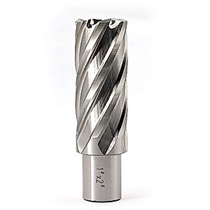 Annular Cutter JESTUOUS 3/4 Inch Weldon Shank 1 Cutting Diameter 2 Cutting Depth with Two-Flat HSS Kit for Magnetic Drill Press,1 Piece
