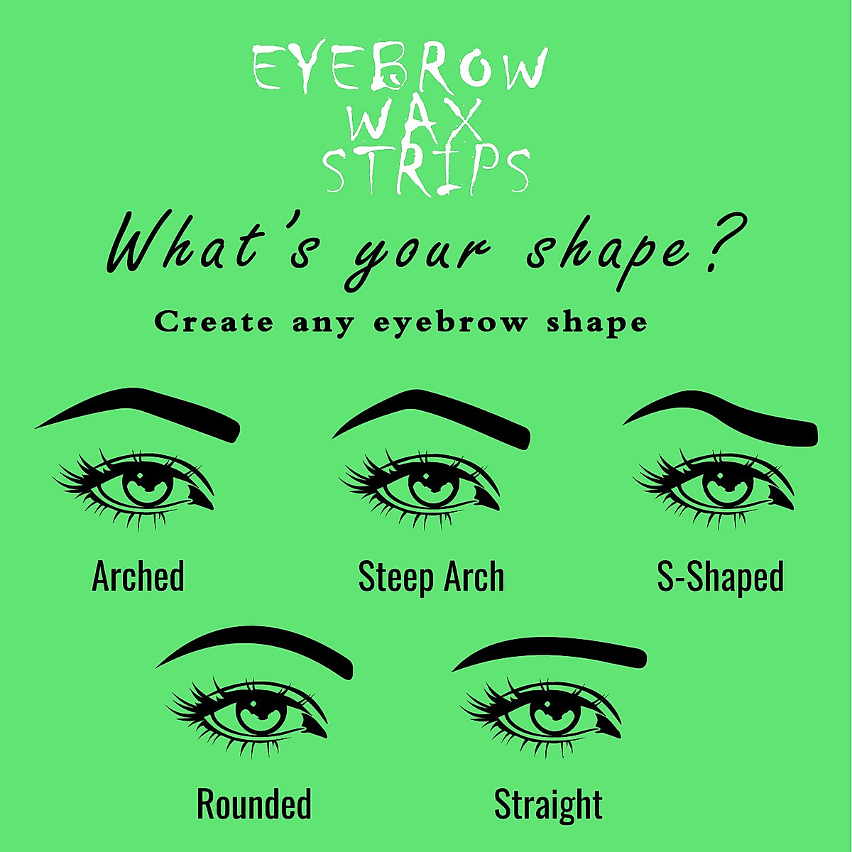 72 Pieces Eyebrows Wax Strips Ready to Use Wax Strips Hair Removal Cold Waxing Strip for Woman Girls Arms, Legs, Underarm Hair, Eyebrow, 36 Double Sided