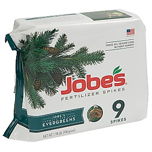 Jobe's, Fertilizer Spikes, Evergreen Tree, 15 Count, Slow Release, Cypress, Juniper, Magnolia