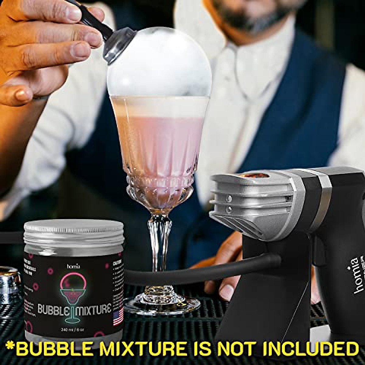 Smoking Gun Wood Smoke Infuser Birner PRO - Starter Kit, 11 PCS, Flavor Blaster Smoker Machine with Accessories and Wood Chips and Smoking Gun Bubble Mixture, 8 Oz - Proudly made in USA