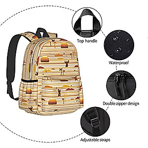 ZOSENY Cartoon Backpack for Women and Men 17 inch Laptop Backpack Waterproof Travel Backpack Lightweight Student School Backpack Cute Book Bag
