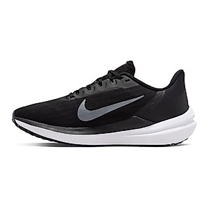 Nike Women's Air Winflo 9 Running Shoes, Black/White-Dk Smokey Grey, 7.5 M US