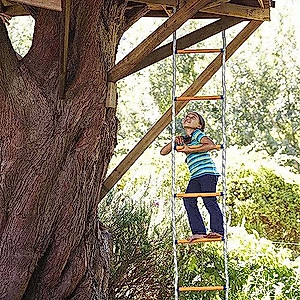 WSYZHL Fire Escape Ladder, Fire Escape Ladder, Emergency Safety Portable Rope Ladder, 2-18 Story Homes Reusable Compact Lightweight External Rescue Ladder/50M/164Ft