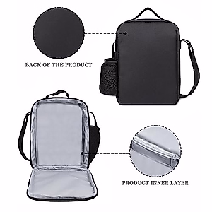 WASHLA Game Cartoon Backpack, Anime Casual Backpack Travel 16 Inch Backpack with Lunch Box Pencil Case 3pcs Blue