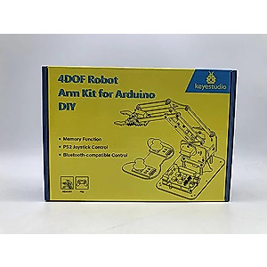 KEYESTUDIO Robot Arm Starter Kit for Arduino Coding Robotics Kit for Adults Teens 15+ Electronic Programming Project STEM Education