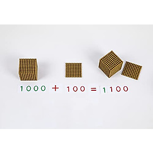 Adena Montessori Golden Beads Materials Decimal System Bank Game Mathematics Math Montessori Toys