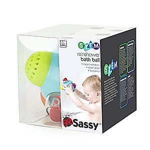 Sassy Rain Shower Bath Ball STEM Bath Toy, 6+ Months
