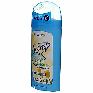 Secret Deodorant Spring Breeze Solid 2.6 Ounce (Pack of 3)