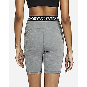 Nike Pro 365 Women's High-Rise 7" Shorts (Smoke Grey/Heather/Black/Black, MD 7)
