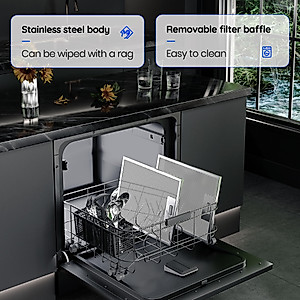 AROAN 30 inch Wall Mount Glass Range Hood, Stainless Steel Kitchen Chimney Vent Hood with 780 CFM & Four-Speed Touch Panel, 2pcs Adjustable LED, Tempered Glass Visor (PA03-30)