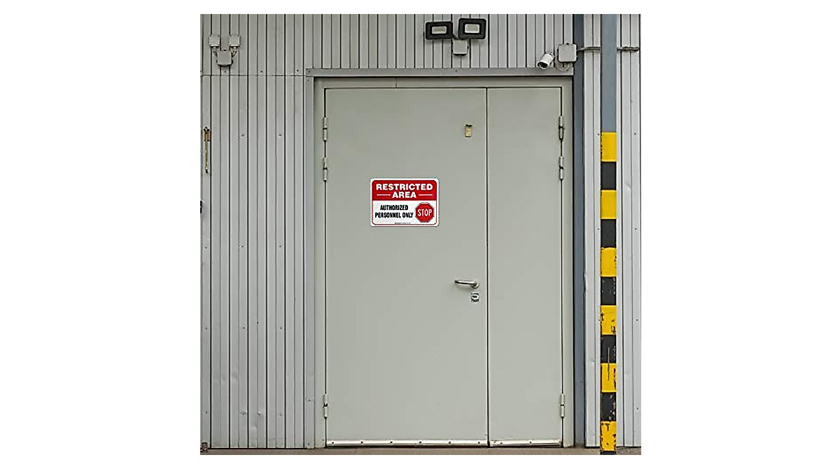 Sigo Signs Authorized Personnel Only Stop Sign - 2 Pack