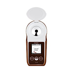 Digital Coffee Refractometer - Pairs with Smartphone | Range 0-27%; Accuracy ±0.2%; ATC 50°F to 140 °F | Portable Handheld | Made in Korea | Measures Coffee TDS Easy to Read | IP65 Waterproof