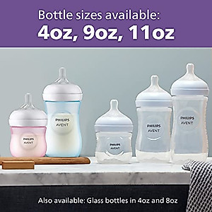 Philips AVENT Natural Baby Bottle with Natural Response Nipple, Newborn Baby Gift Set, SCD838/02