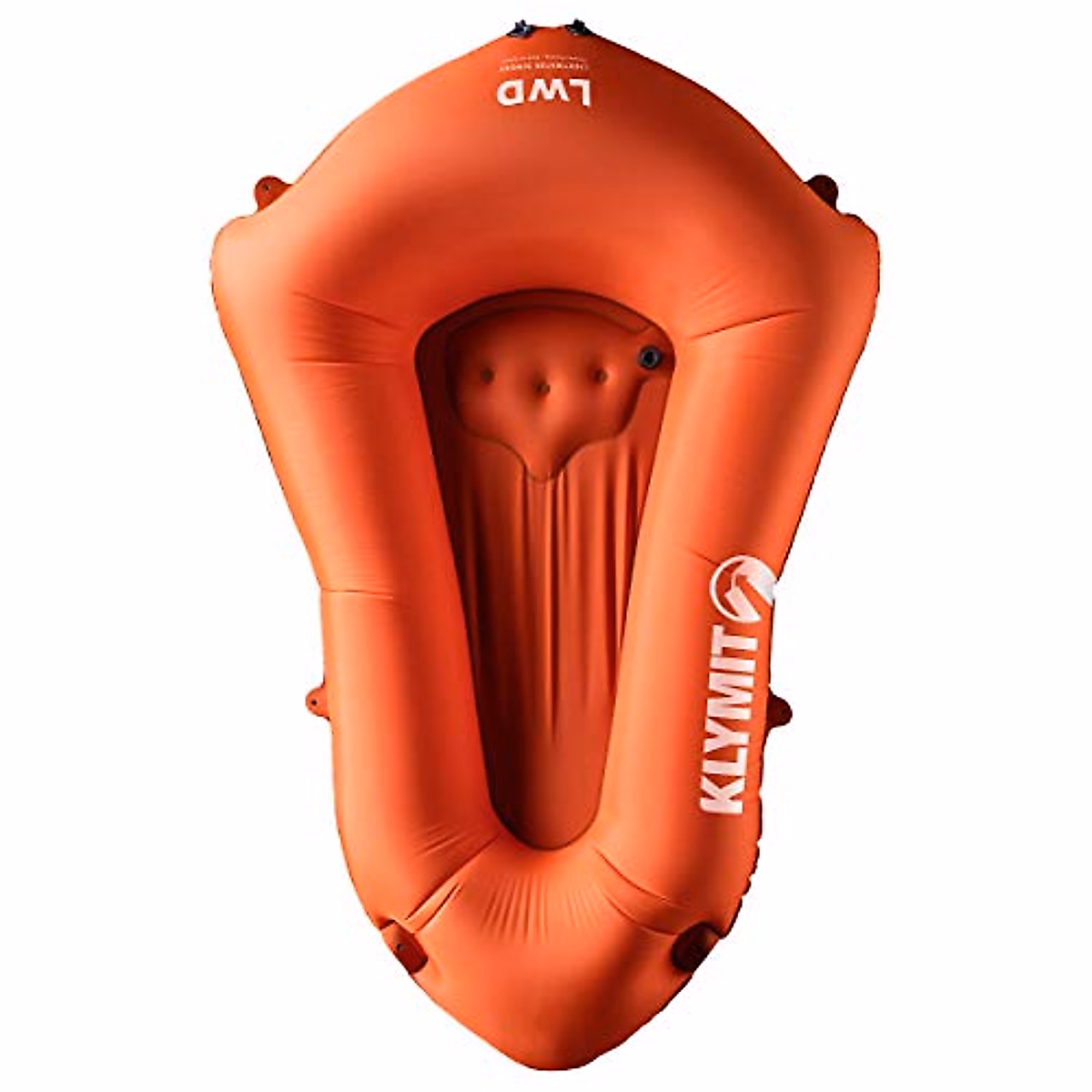 Klymit Litewater Dinghy (LWD) Packraft Inflatable Kayak, Light Inflatable Raft Packs Small for Backpacking, One Size, ORANGE-2020