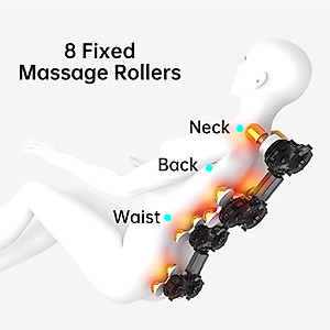 SMAGREHO 2024 New Massage Chair, Zero Gravity and Full Body Airbags Massage, 6 Auto Modes, 8 Fixed-Point Massage Rollers and Waist Heating (Brown)