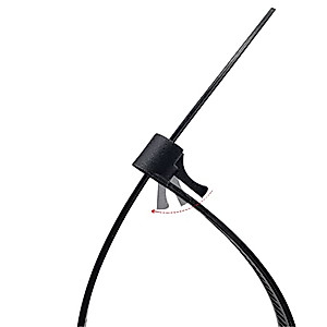 TUKKIVA Black Resuable Zip Ties Heavy Duty 8 Inch 50 Lbs Tensile Strength Releasable Cable Wire Ties 100 Pack