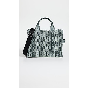 Marc Jacobs Women's The Medium Tote, Sun Faded Denim, Green, Graphic, One Size