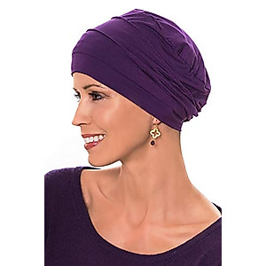 Comfort Cap-Caps for Women with Chemo Cancer Hair Loss Luxury Bamboo - Black