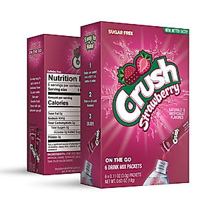 Crush- Powder Drink Mix - Sugar Free & Delicious (Classic Variety, 30 Sticks)