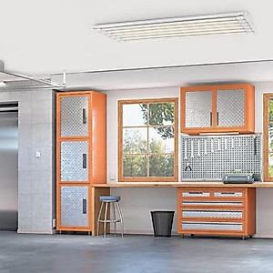 Sun & Stars Lighting HB-6/T5ADV HO Bay Fluorescent Lighting Fixture High Output T5HO, 120-277V (6 Lamp-T5)