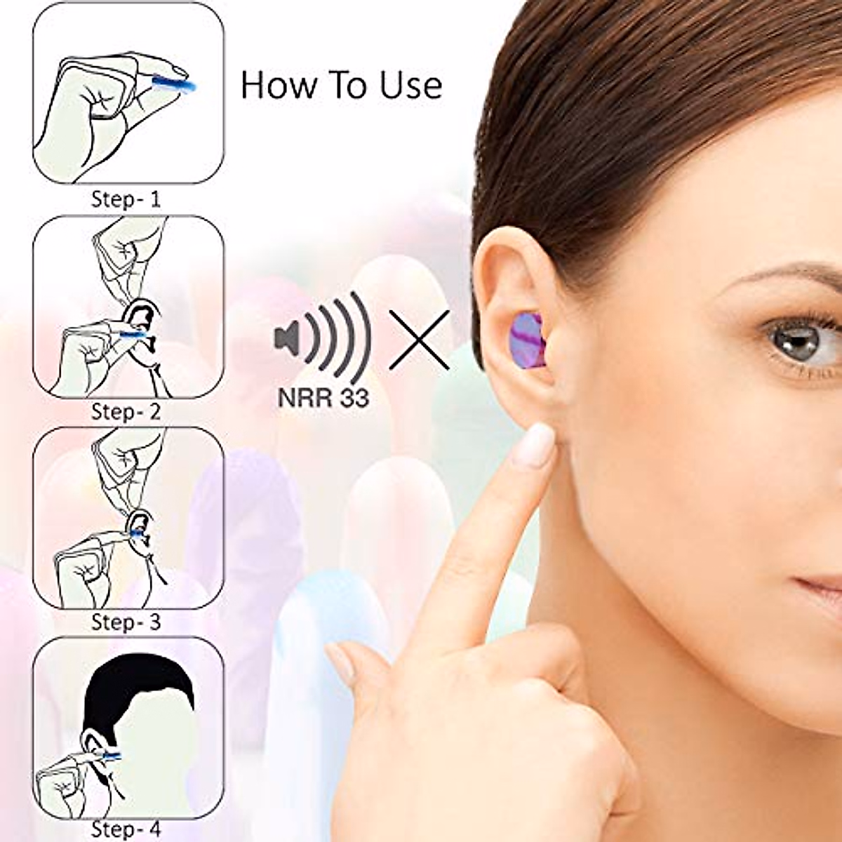 MOLDEX Sparkplugs Soft Foam Earplugs 20 Pairs Ear Plugs for Sleeping, Snoring, Work, Travel, Shooting - 33dB Highest NRR Made in USA