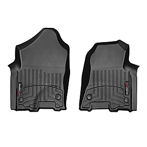 WeatherTech Custom Fit FloorLiners for Ram Truck 1500, Ram 1500 TRX, Ram Truck 1500 TRX, Ram 1500-1st Row (4414281), Black
