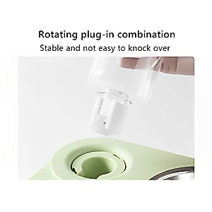 Convenient Corner Folding Pet Bowl Set for Dogs, Cats, and Small Animals - Includes Rabbit Food Bowl, Automatic Water Dispenser, and Adjustable Feeding Bowl for Dogs