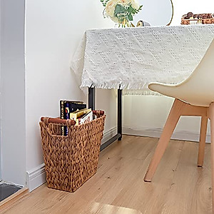 GRANNY SAYS Bundle of 1-Pack Woven Wastebasket for Organizing & 2-Pack Woven Storage Baskets for Bathroom