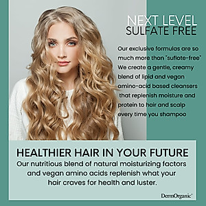 DermOrganic Organic Cucumber Curl Care – Sulfate Free, Color Safe, Hydrating – Conditioner – 17oz