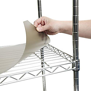 Seville Classics Double-Rod Expandable Clothes Rack System Closet Organizer, 58" to 83" W x 14" D x 72", Chrome