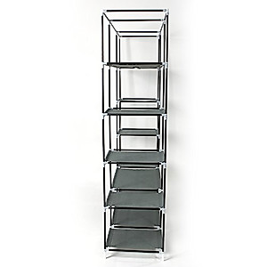 Wardrobe Storage Closet Clothes Portable Wardrobe Storage Closet Portable Closet Organizer Portable Closets Wardrobe Closet Organizer Shelf Wardrobe Clothes Organizer Standing Closet Gray
