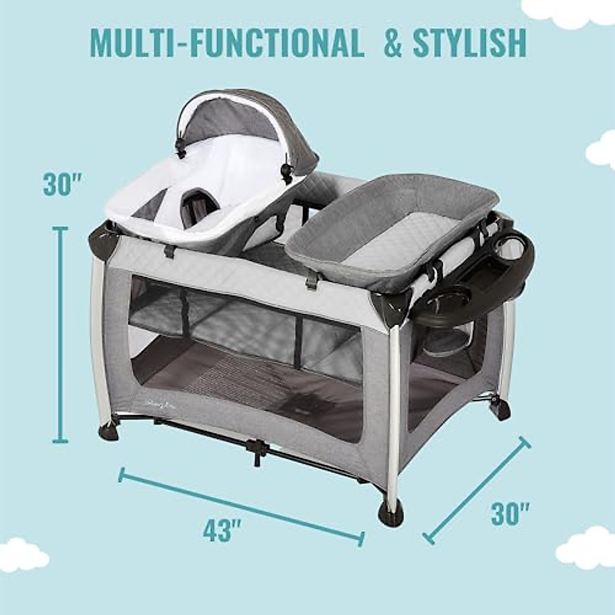 Dream On Me Princeton Deluxe Nap 'N Pack Play Yard