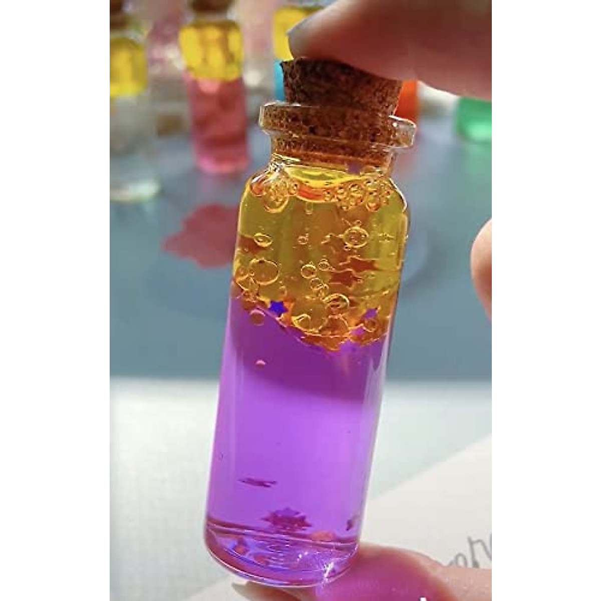 MaxMau 24 Sets 15ml Small Mini Glass Bottles with Cork Stoppers Tiny Vials for Wedding Favors Art Crafts DIY Decoration