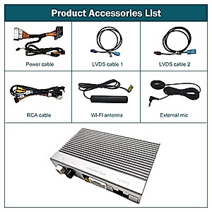 NINETOM Wireless Carplay Retrofit Kit Decoder for Volvo XC60 S60L V40 2014-2017 Year, Support Android Auto, Mirror Link, Rear Camera, Original Car Function