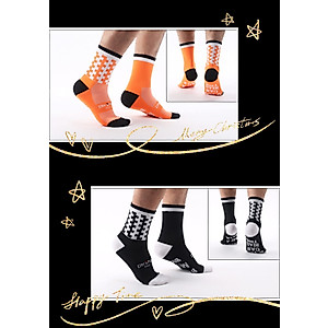 GuaziV Cycling Socks for Men & Women，Colorful Compression Hiking Socks Running Socks for Travelling, Walking, Climbing