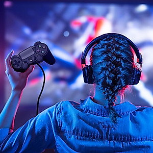Pyle Gaming Controller with Built-in Speaker, USB Connectivity, and LED Lights for Windows