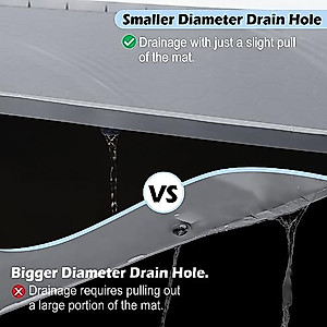 AOLDHYY Under Sink Mat - 34''x22'' Silicone Kitchen Cabinet Mat Garden Sculpture Outdoor Decoration